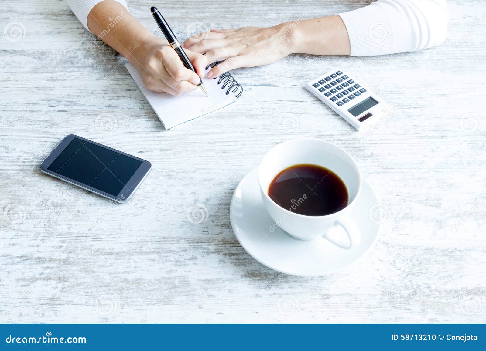 Tomar notas foto de archivo. Imagen de mano, primer, carta - 58713210