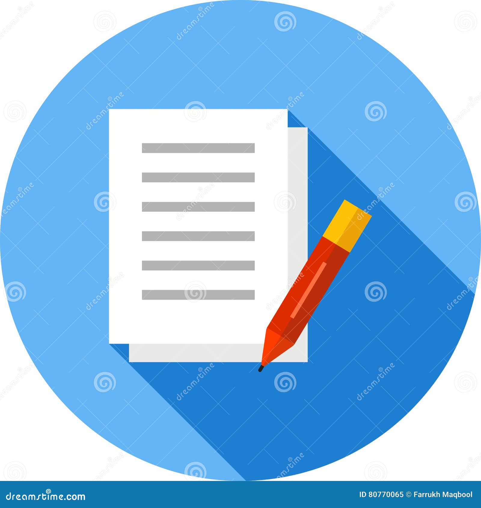 Tomar notas ilustración del vector. Ilustración de foco - 80770065