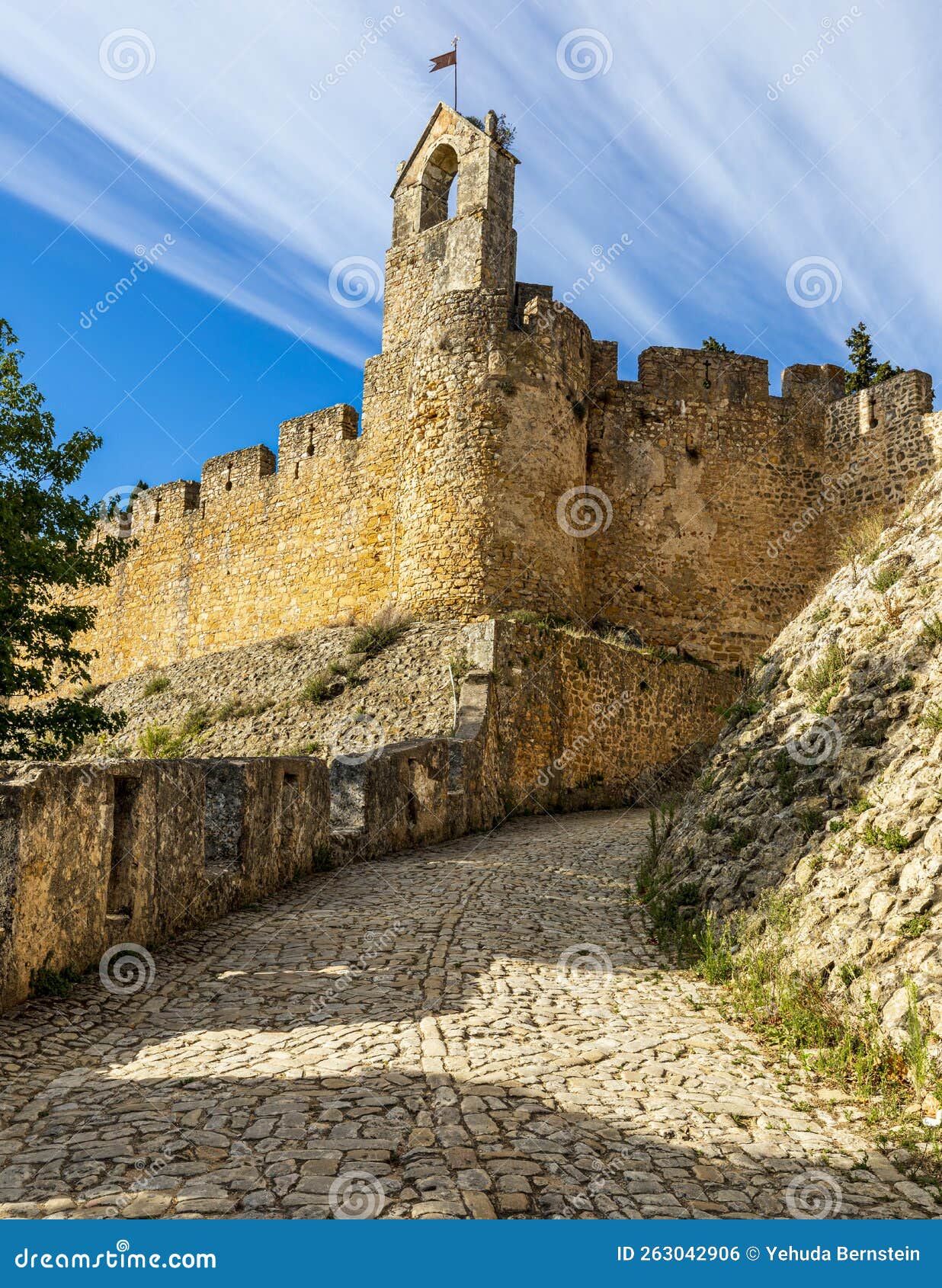 Tomar`s Castle stock photo. Image of entrance, tomar - 263042906