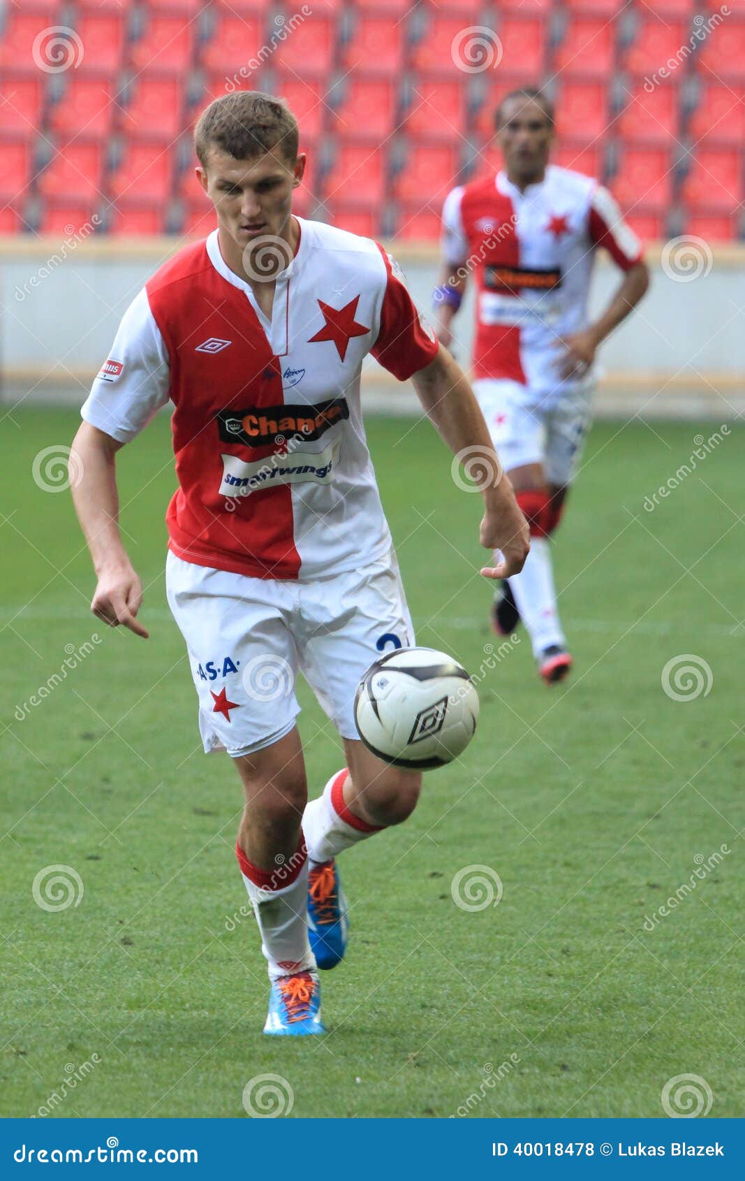 Tomas Necid - Slavia Prague Versus Viktoria Plzen Redactionele Stock ...