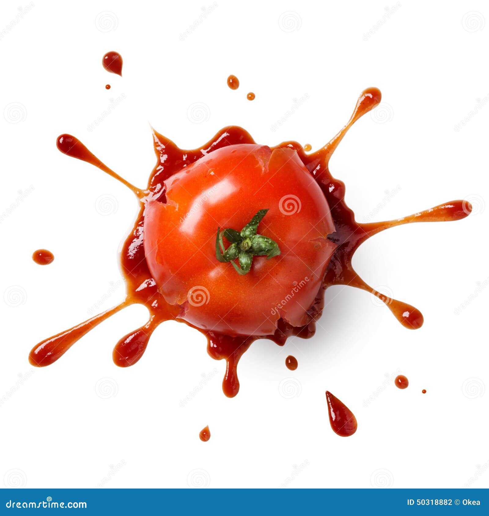 Tomate del choque foto de archivo. Imagen de fruta, salpicadura - 50318882
