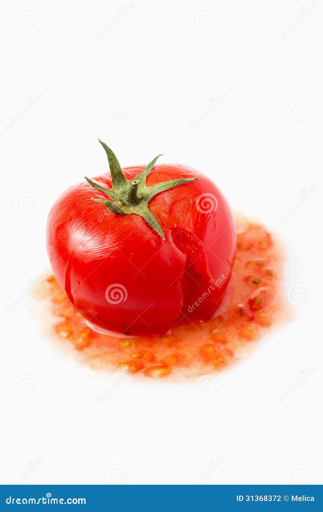 Tomate machacado foto de archivo. Imagen de sano, cierre - 31368372