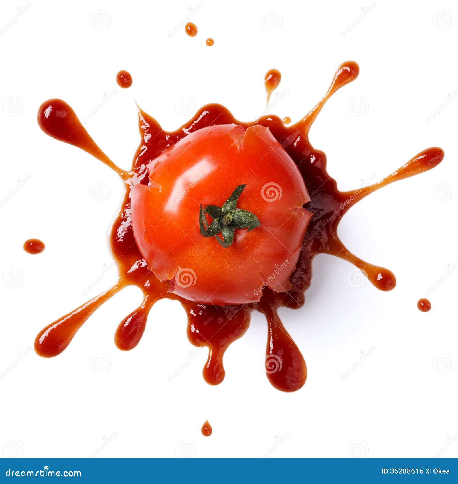 Tomate machacado foto de archivo. Imagen de agolpamiento - 35288616