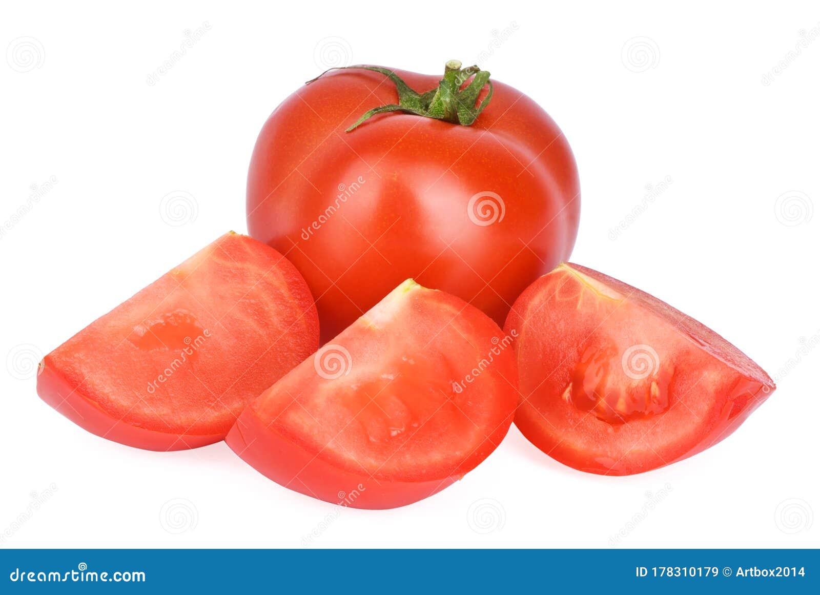 Tomate Picado Sobre Fondo Blanco Imagen de archivo - Imagen de color ...