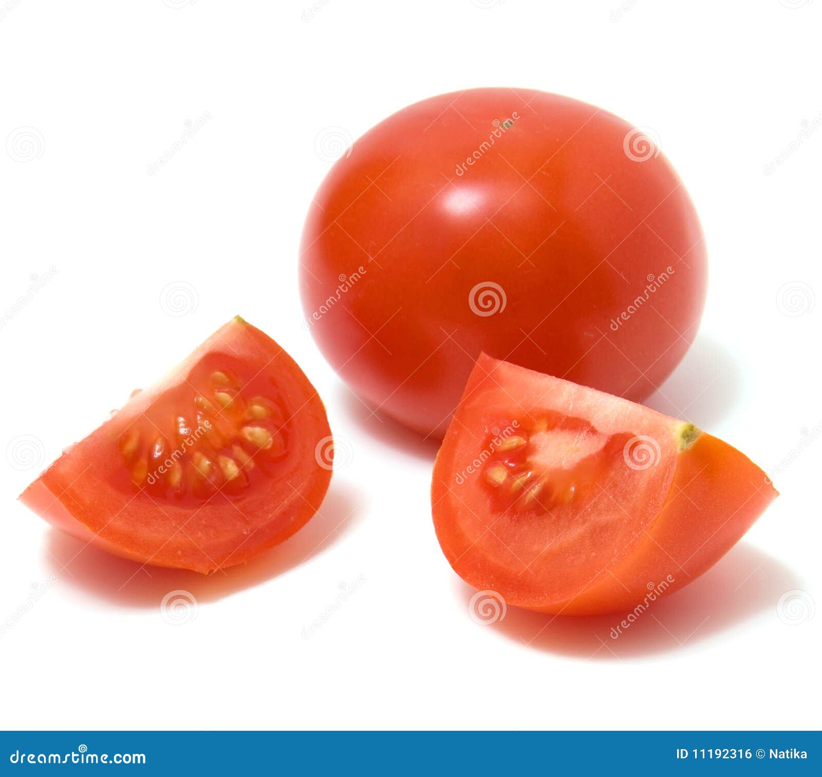 Tomate rebanado foto de archivo. Imagen de blanco, planta - 11192316