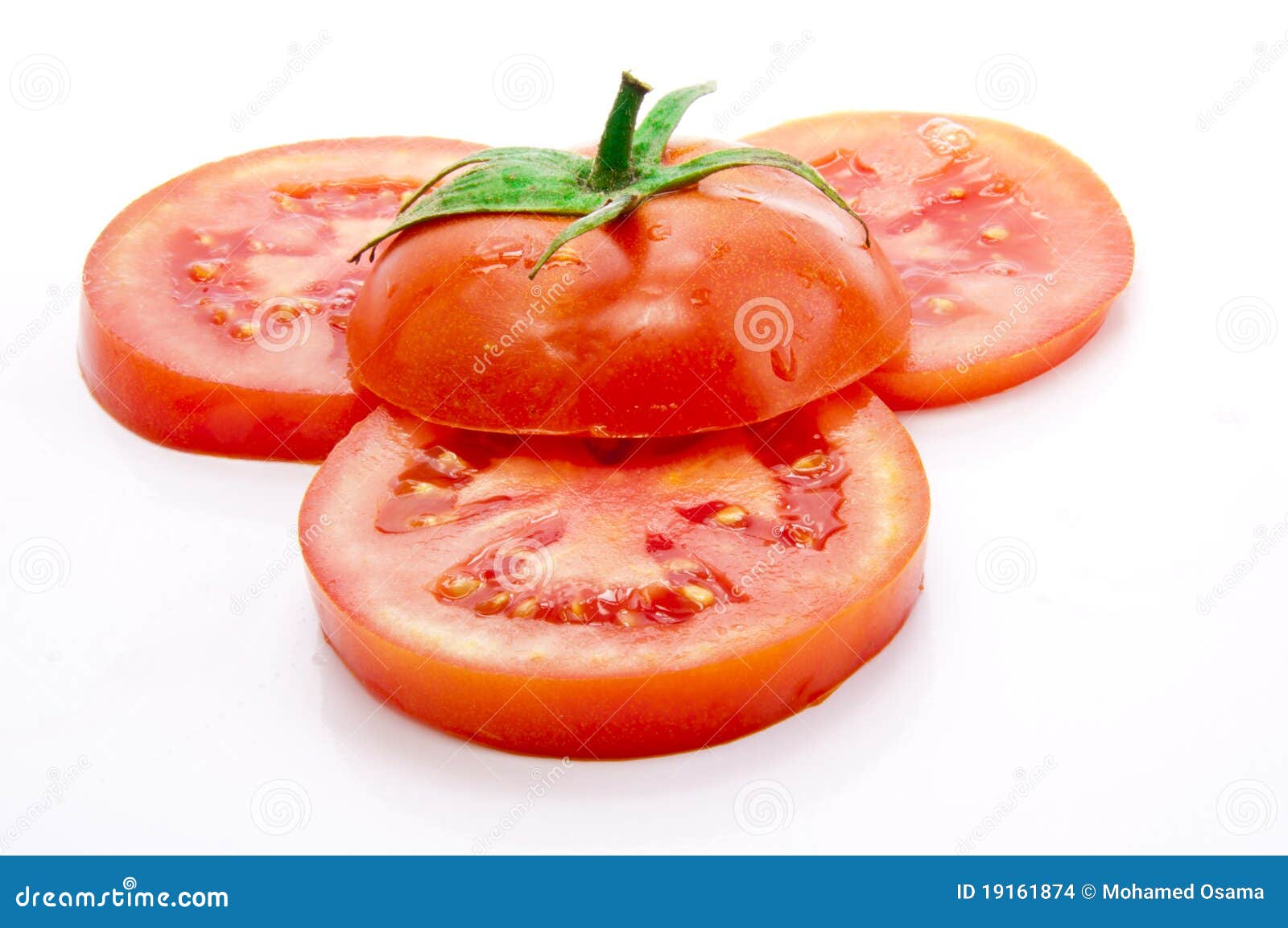 Tomate rebanado foto de archivo. Imagen de placer, delicioso - 19161874