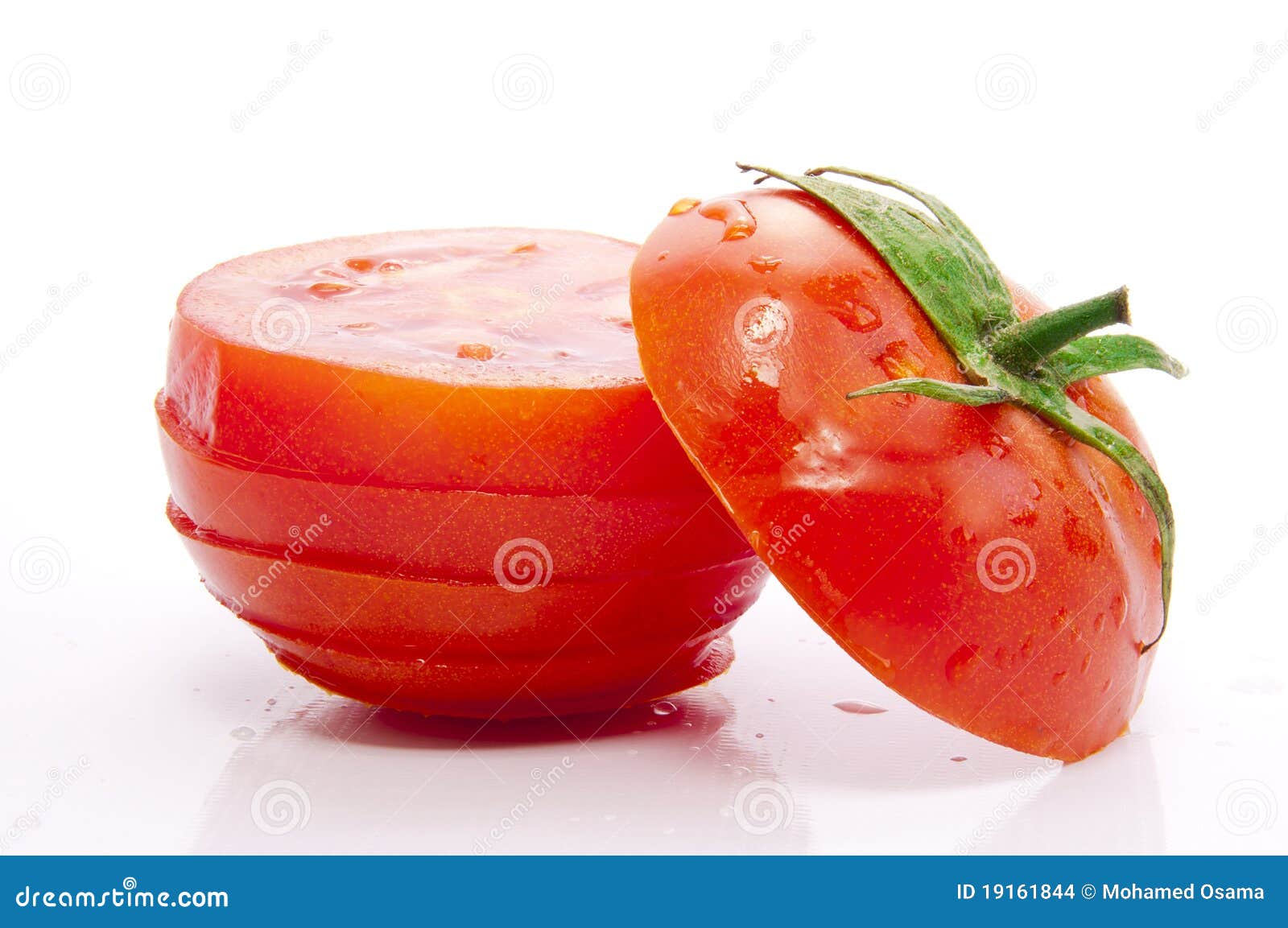 Tomate rebanado fresco foto de archivo. Imagen de gota - 19161844