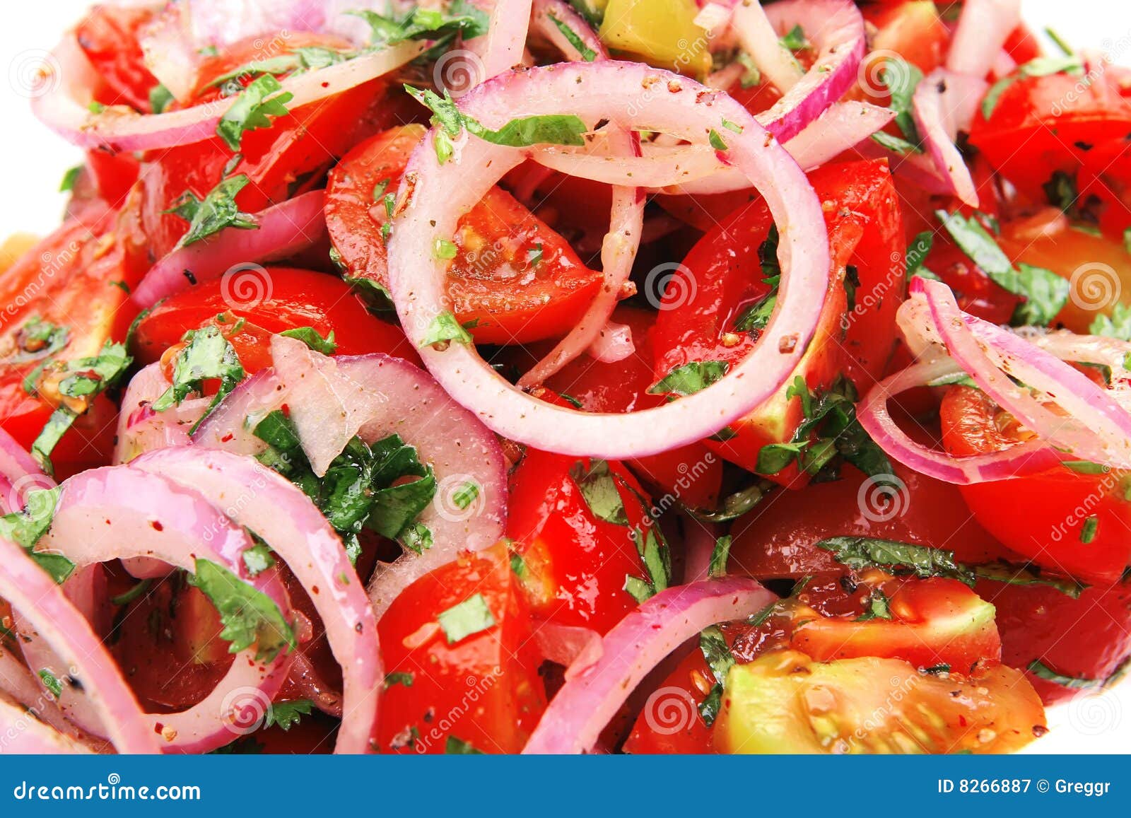 Tomate Y Cebolla Frescos De Cereza Imagen de archivo - Imagen de ...