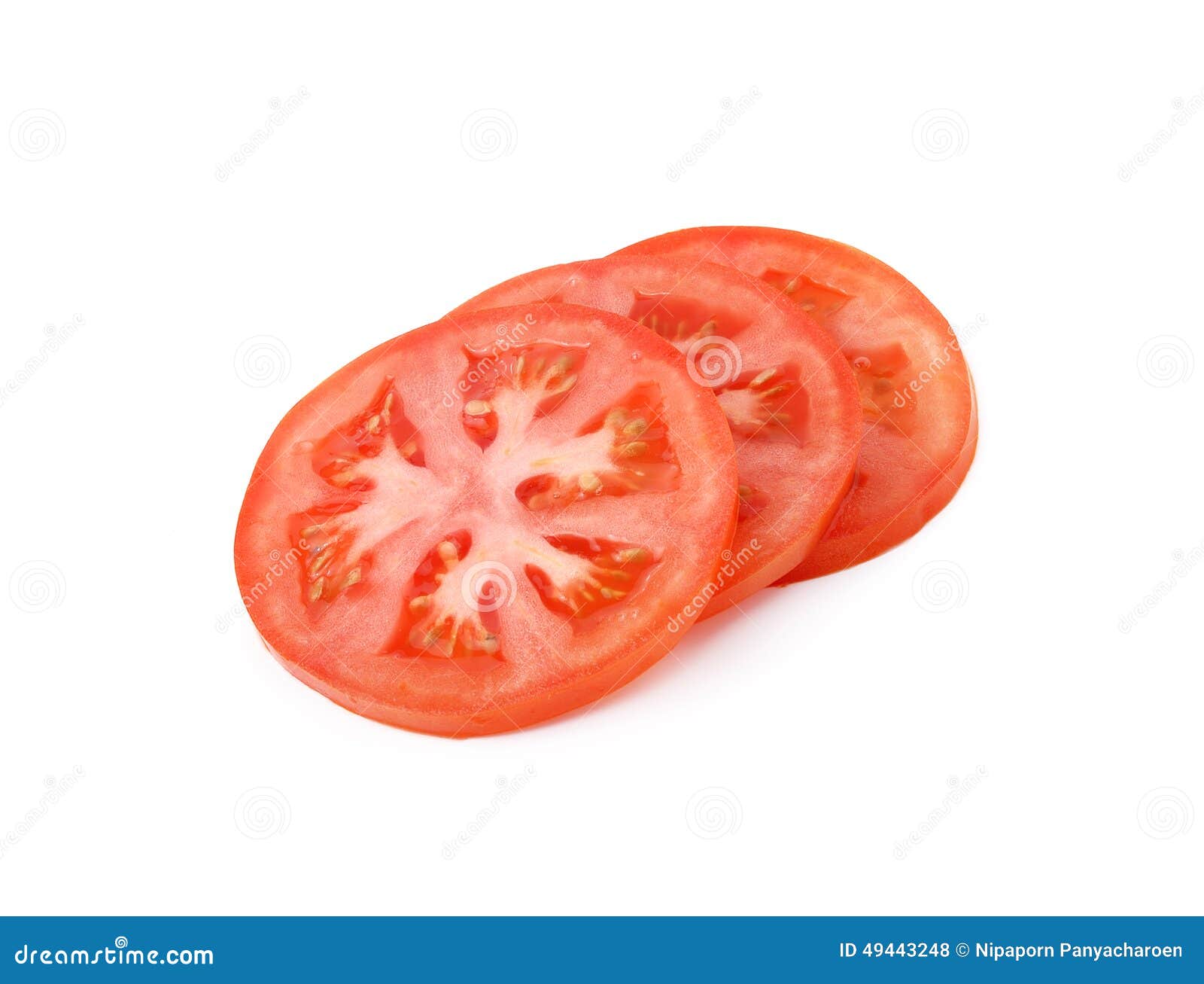 Tomatenscheibe stockfoto. Bild von geschnitten, nahaufnahme - 49443248