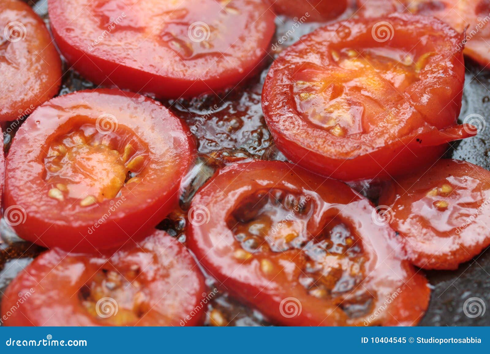 Tomates frites image stock. Image du engraissement, repas - 10404545