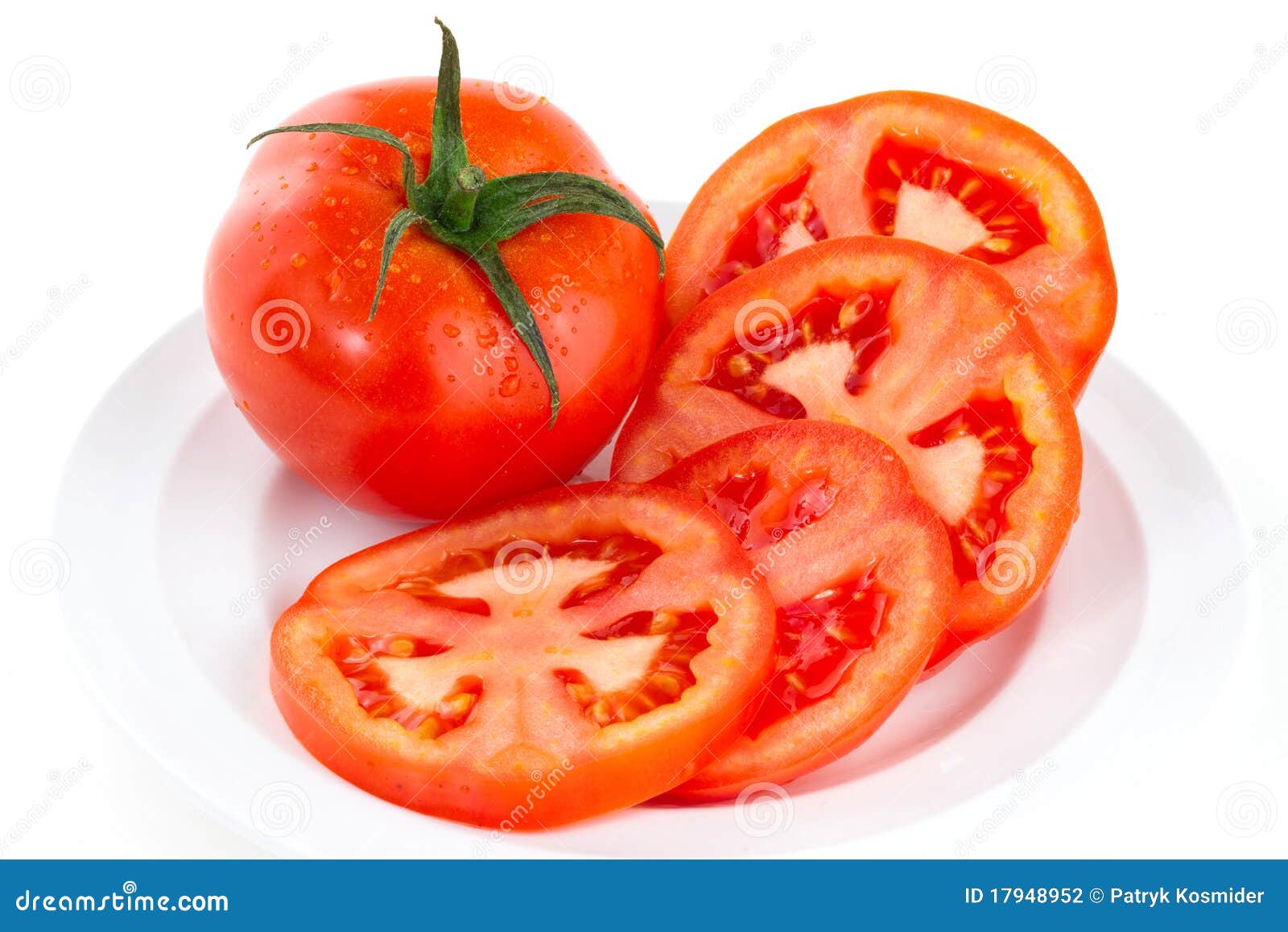 Tomates rebanados foto de archivo. Imagen de fruta, ingrediente - 17948952