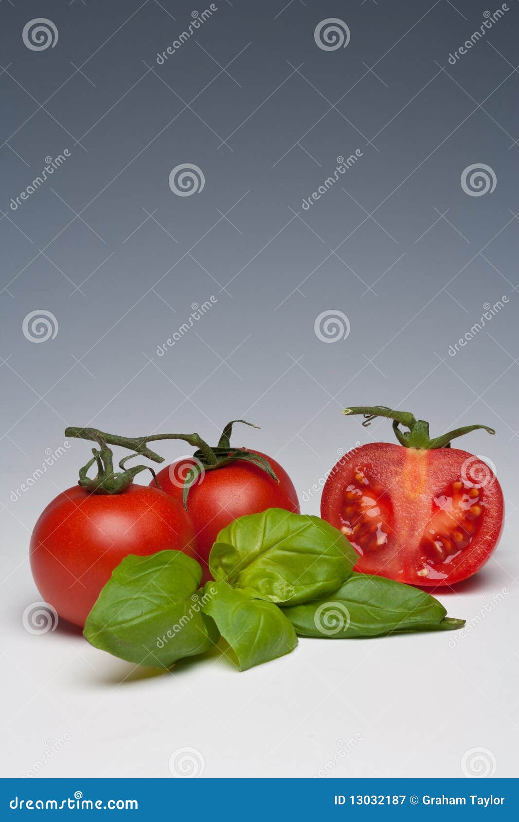 Tomato and Basil herb stock image. Image of diet, life - 13032187