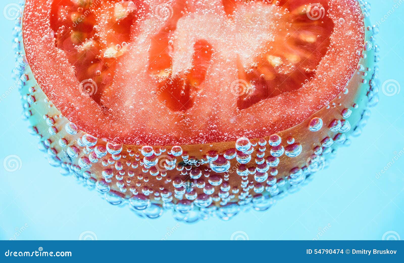Tomato with bubbles of air stock photo. Image of bubble - 54790474