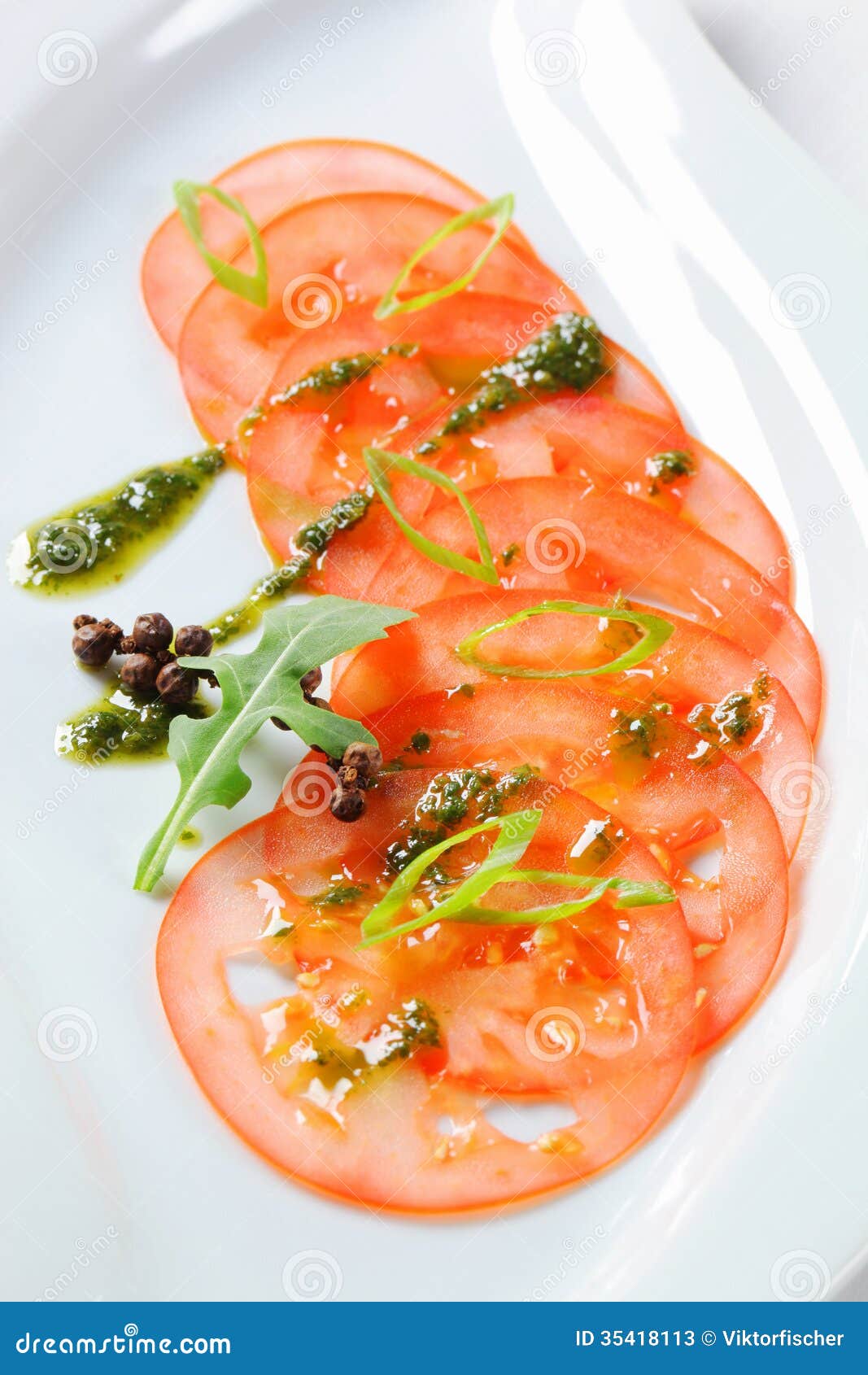 Tomato Carpaccio stock image. Image of healthy, nutrition - 35418113