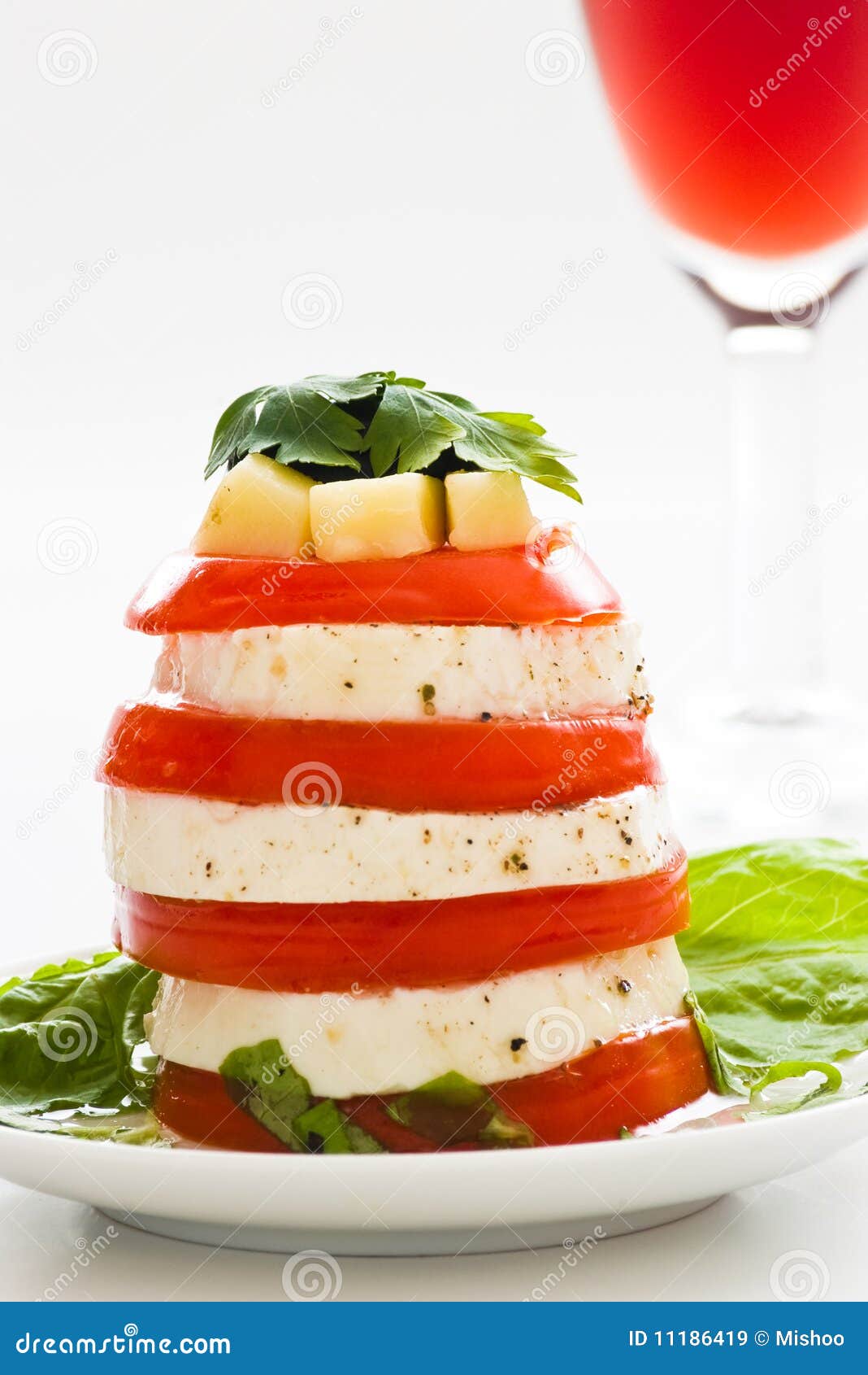 Tomato and cheese stock image. Image of appetizer, snack - 11186419