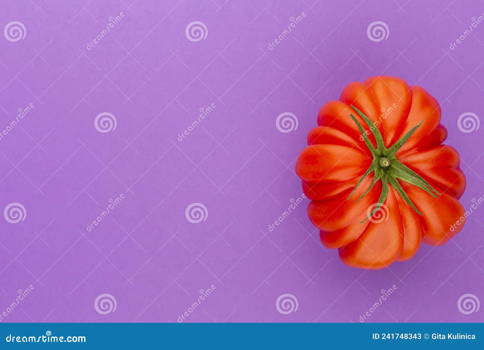 Tomato on the Color Background Stock Image - Image of tomato, slice ...