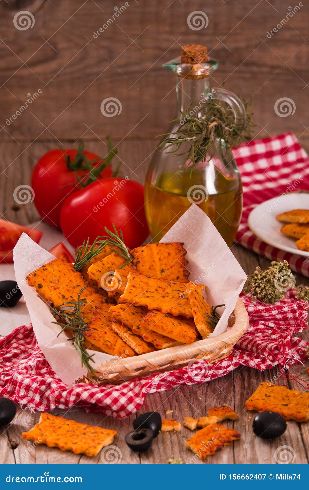Tomato crackers. stock image. Image of fruit, food, gourmet - 156662407