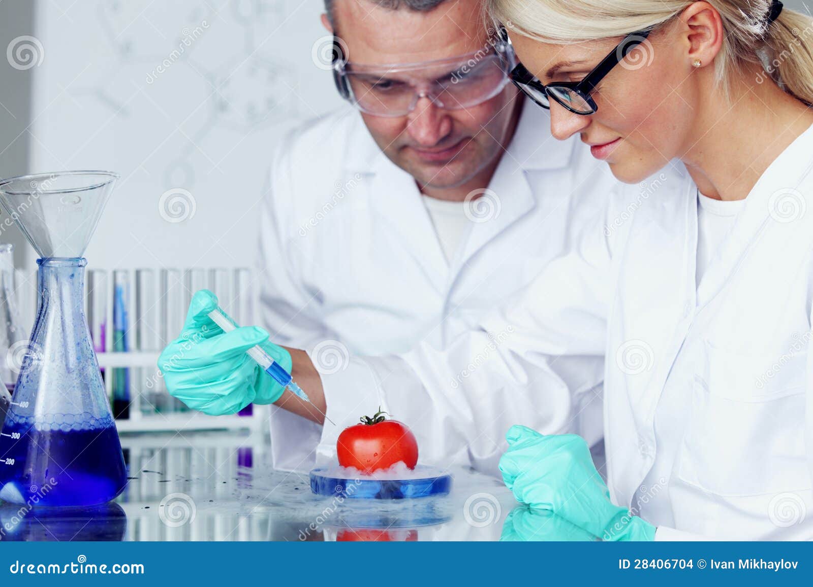 Tomato DNA stock photo. Image of doctor, food, scientific - 28406704