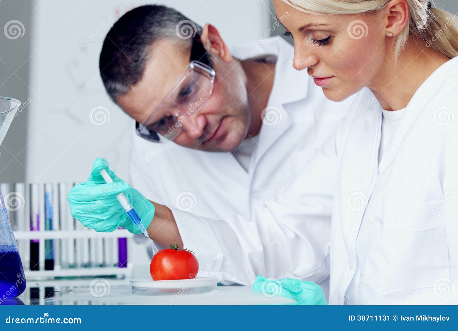 Tomato DNA stock image. Image of analyze, medicine, microbiology - 30711131