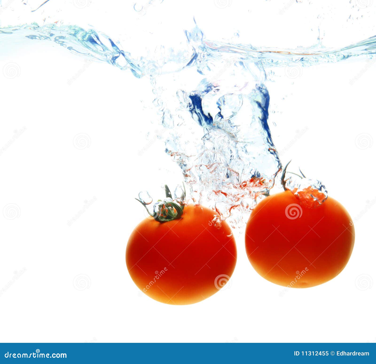 Tomato drop in water stock image. Image of splash, splashing - 11312455
