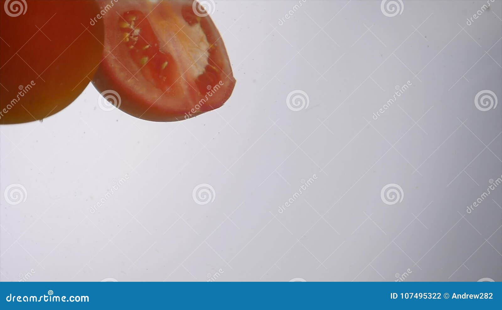 Tomato Drop in Water Splash with Bubble Stock Footage - Video of bath ...