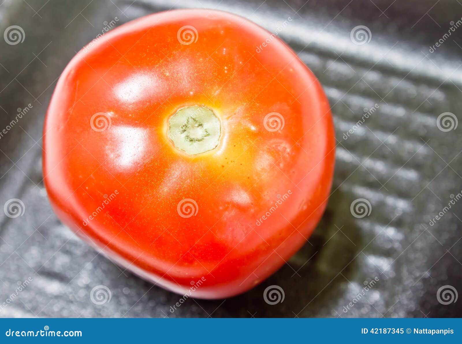 Tomato on a foam tray stock image. Image of foam, tray - 42187345