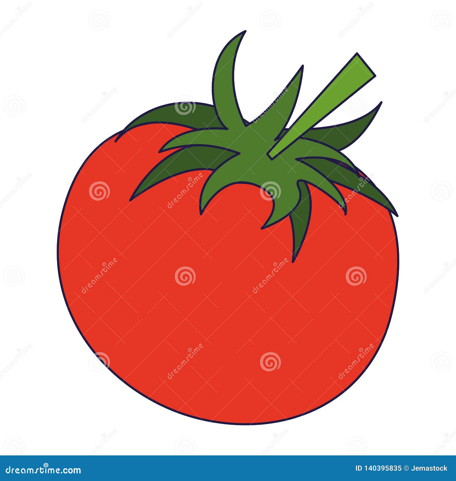 Tomato Fresh Vegetable Cartoon Stock Vector - Illustration of food ...