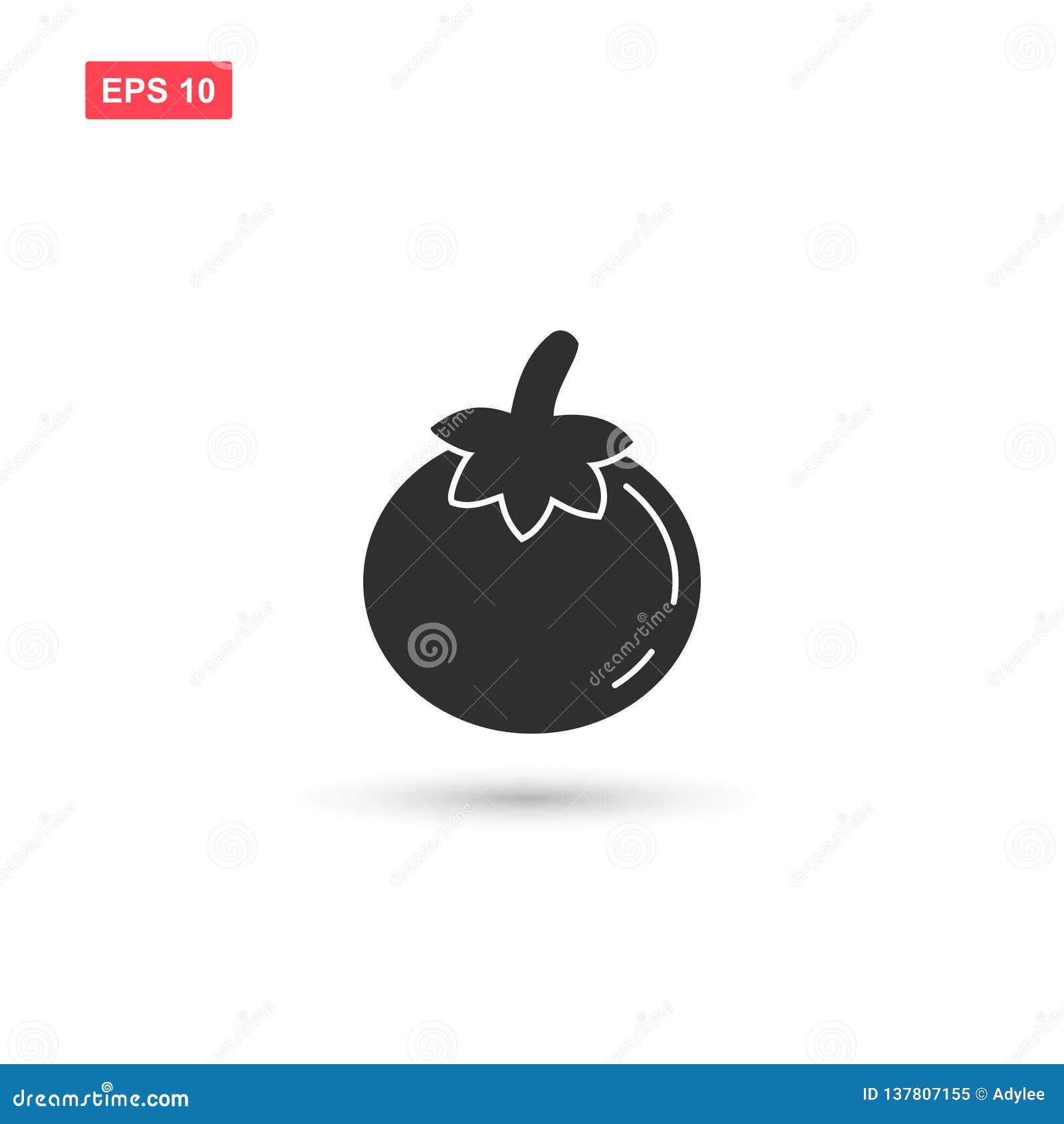 Tomato Fruit Icon Vector Design Isolated 2 Stock Vector - Illustration ...