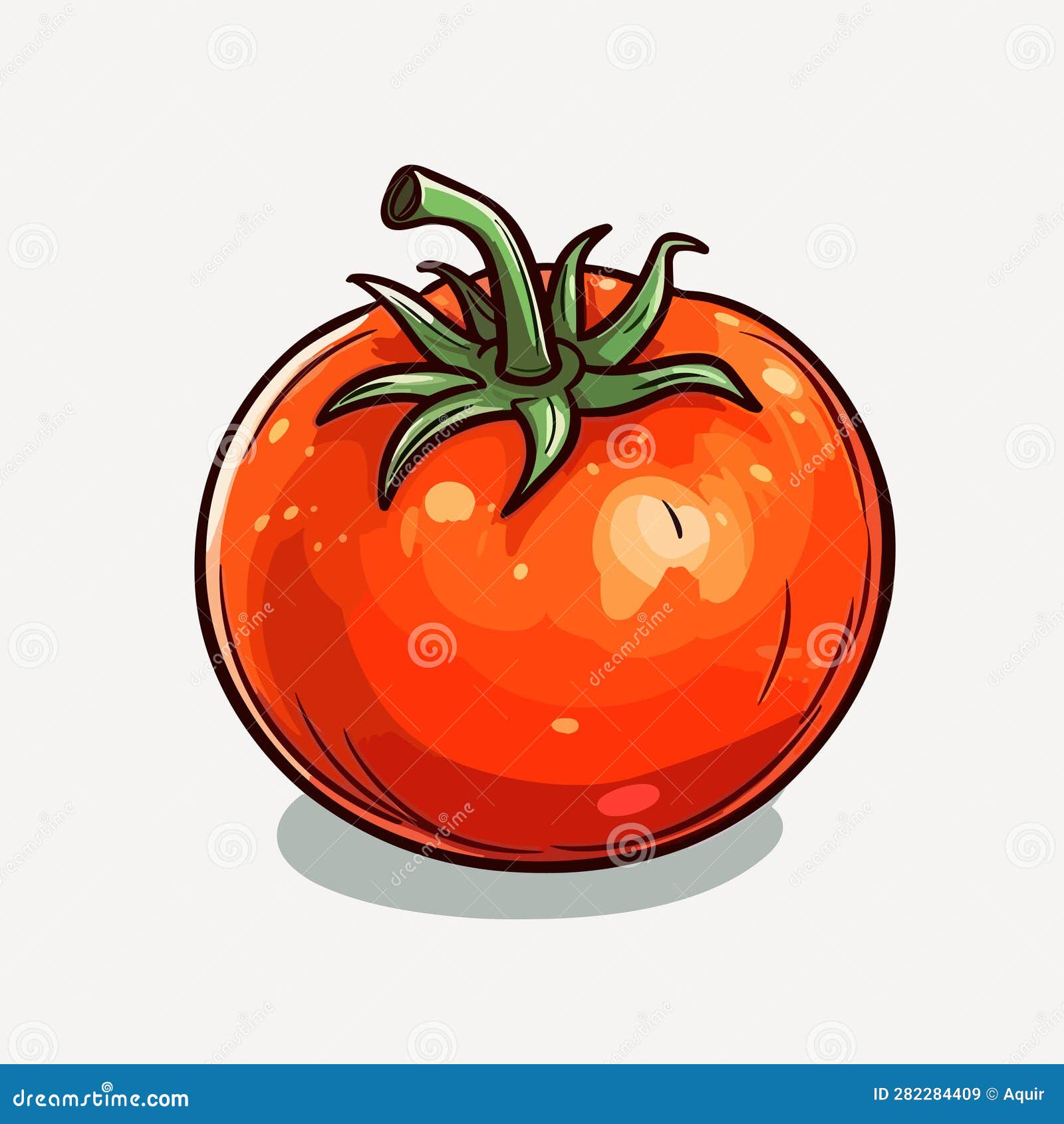 Tomato Hand-drawn Illustration. Tomato. Vector Doodle Style Cartoon Illustration Stock ...