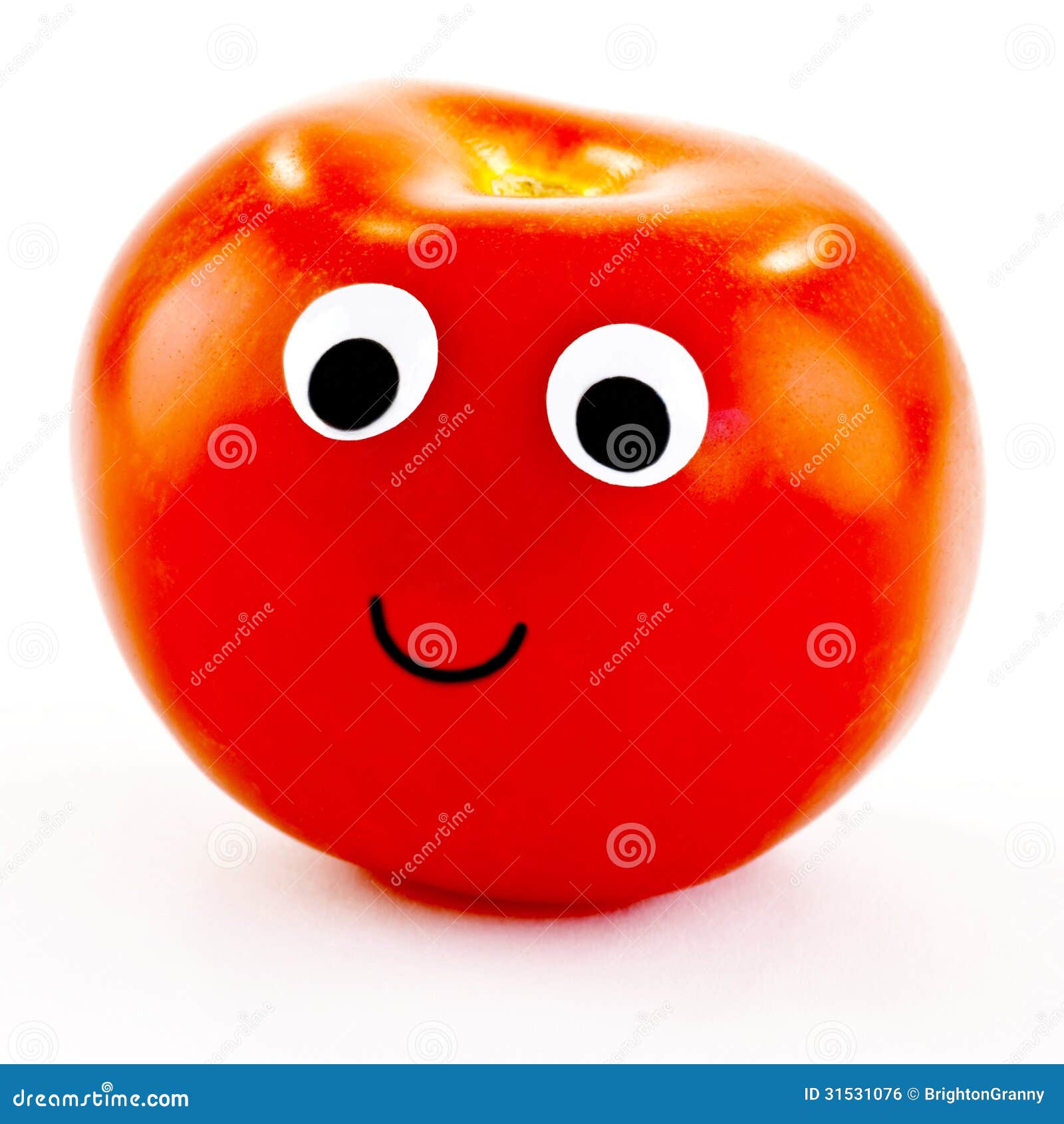 Tomato with happy face stock photo. Image of delicious - 31531076