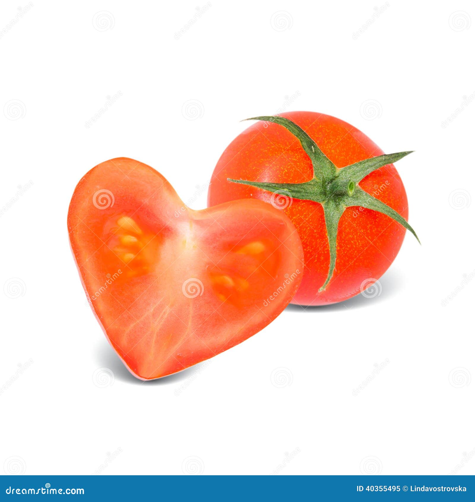 Tomato heart stock image. Image of passion, color, diet - 40355495