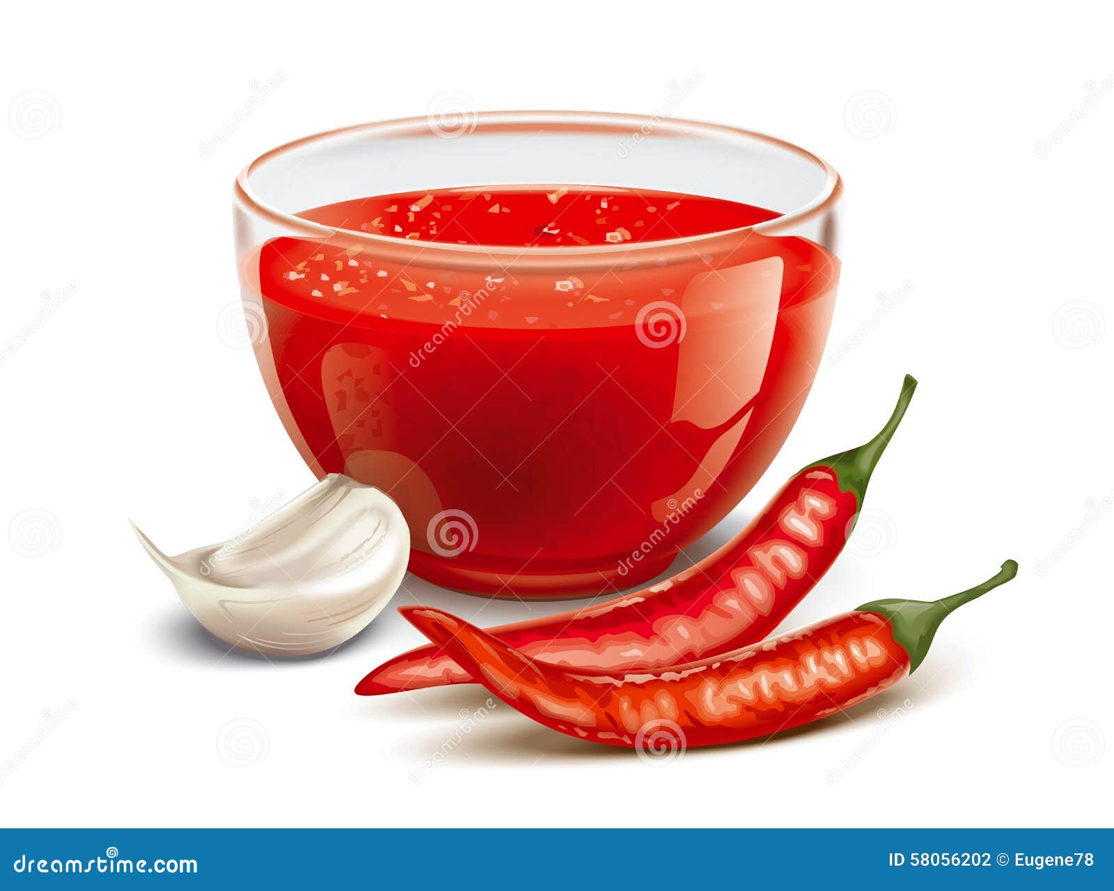 Tomato hot sauce stock vector. Illustration of glass - 58056202