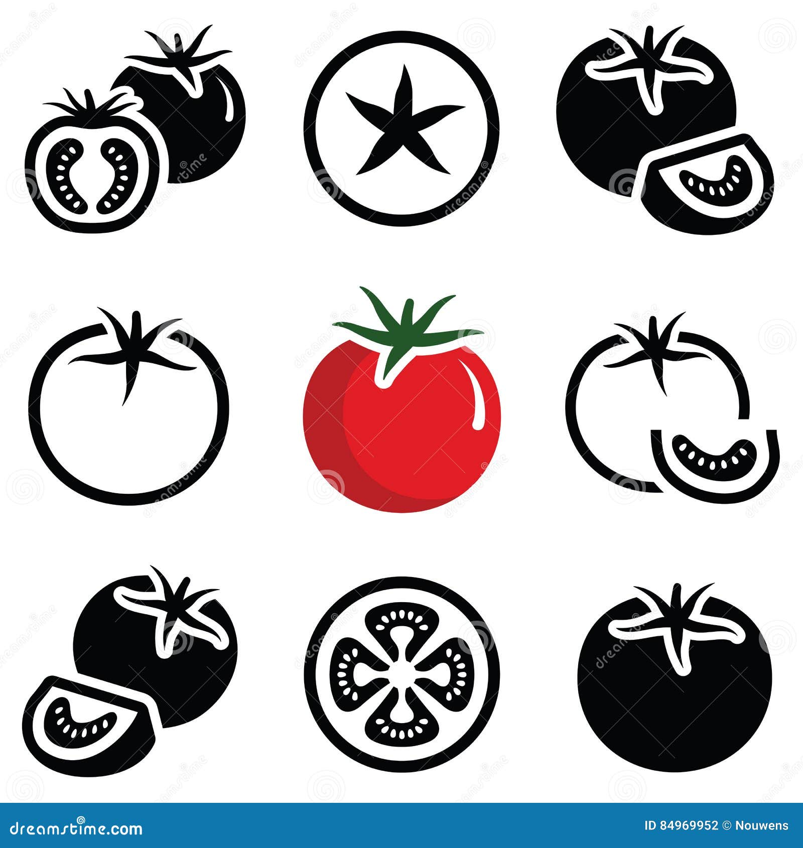 Tomato Vector Icon Illustration Stock Vector - Illustration of health ...