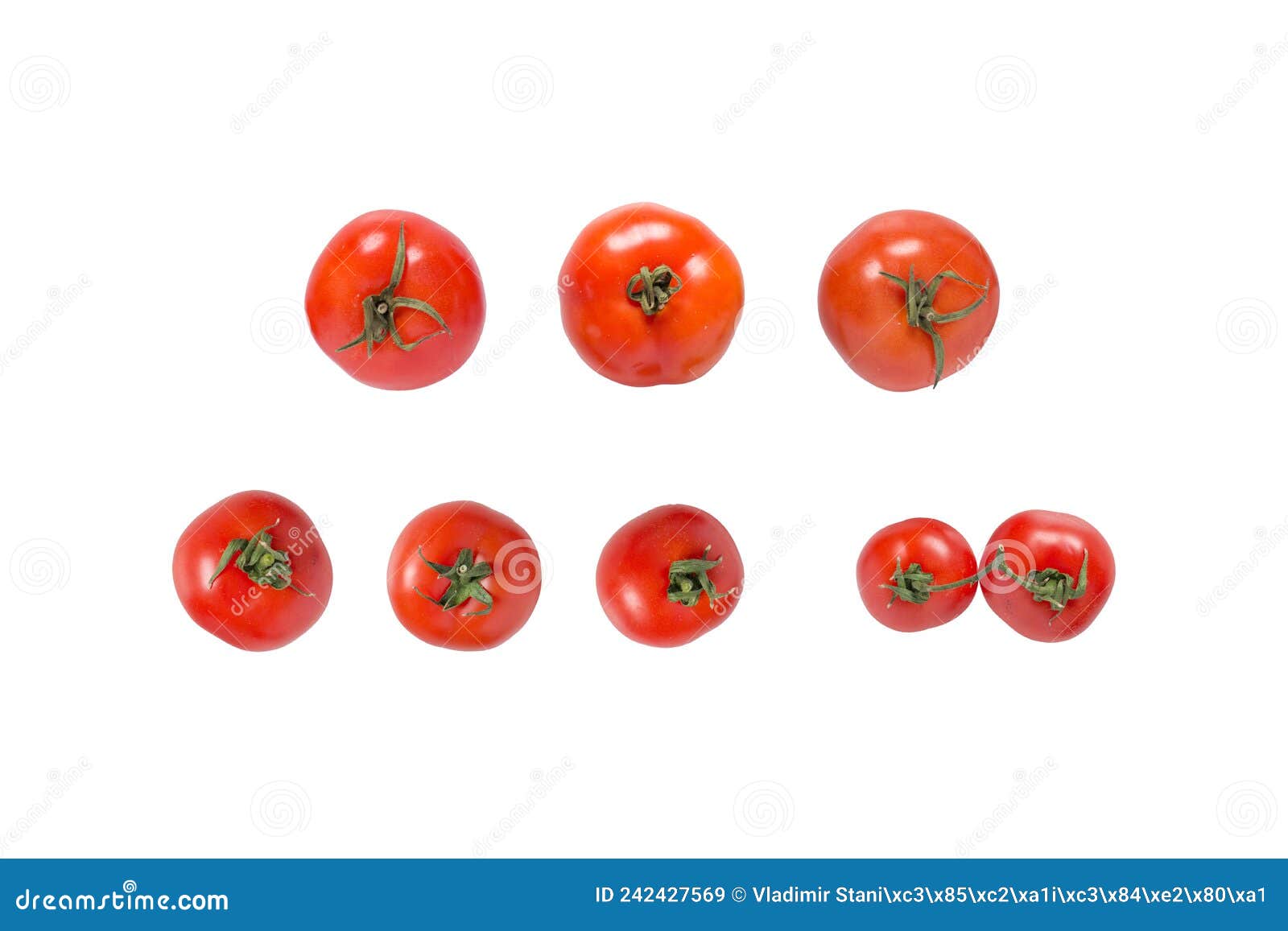 Tomato isolated top view stock image. Image of nutrition - 242427569
