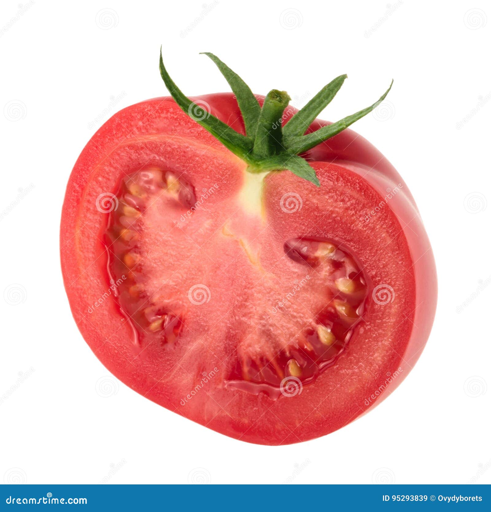 Tomato Isolated on White Background. without Shadow Stock Image - Image ...
