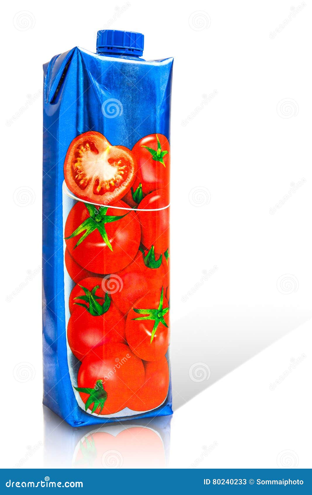 Tomato Juice Cardboard Container Stock Image - Image of container ...