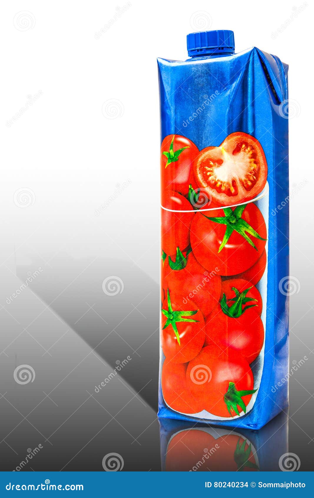 Tomato Juice Cardboard Container Stock Photo - Image of white, farm ...