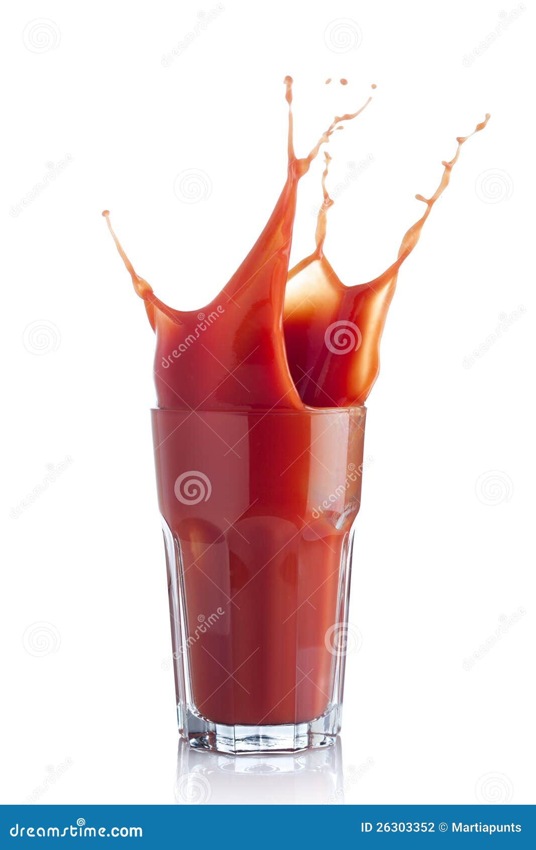 Tomato Juice Splash in a Glass Stock Photo - Image of juice, vegetable ...