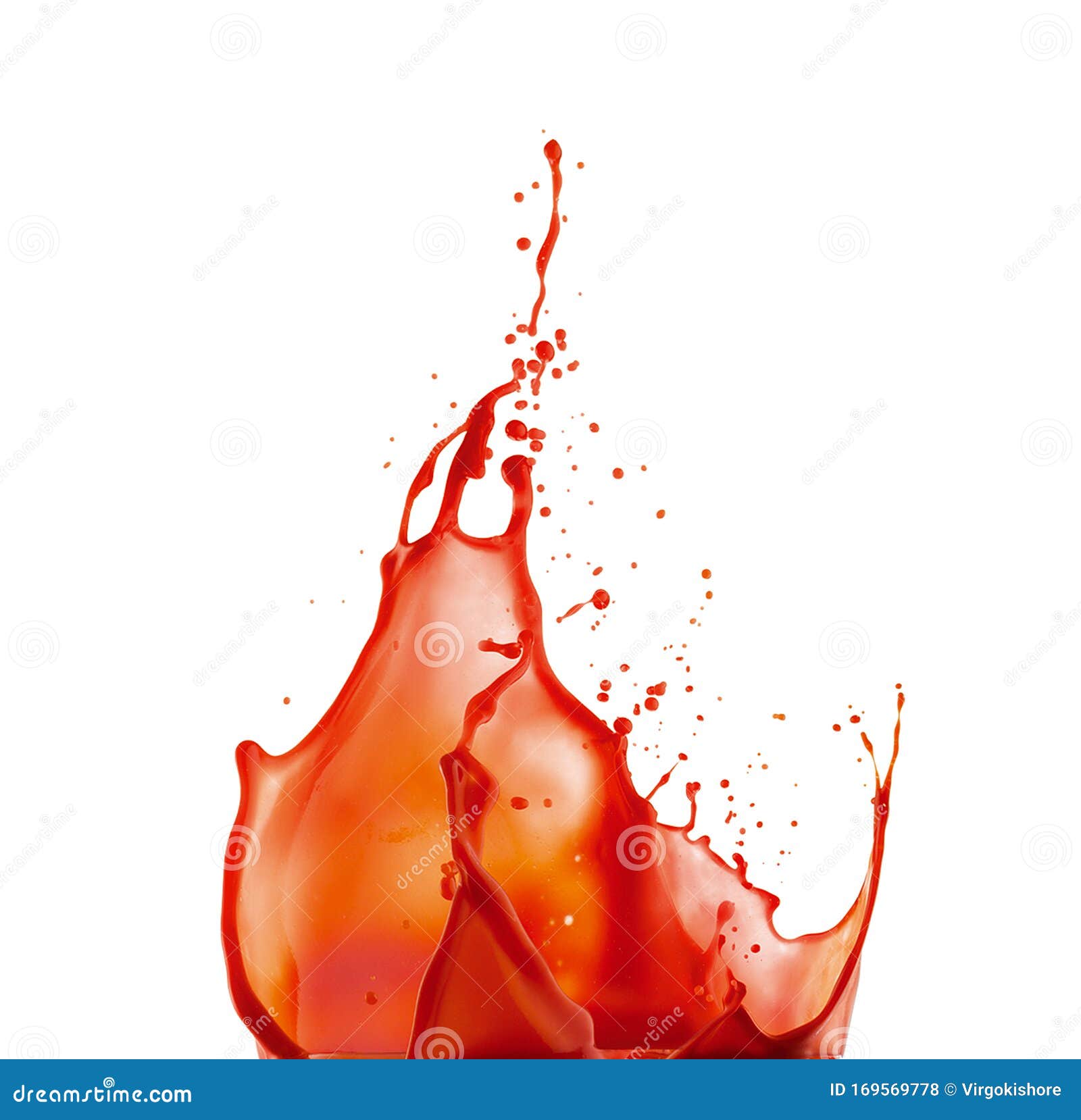 Tomato JUICE SPLASH stock photo. Image of flowing, cold - 169569778