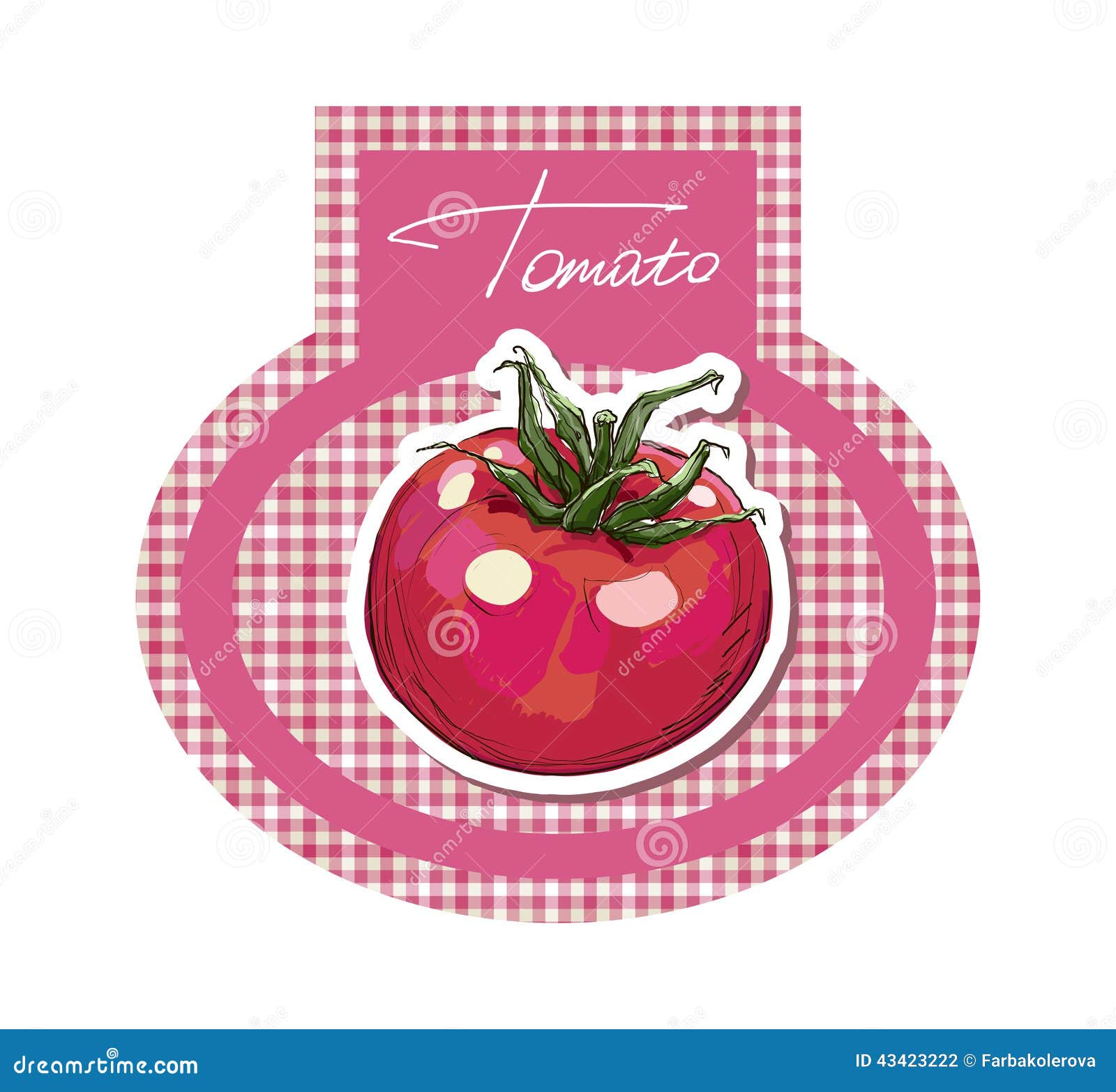 Tomato Label. Retro Sticker. Royalty-Free Stock Image | CartoonDealer ...