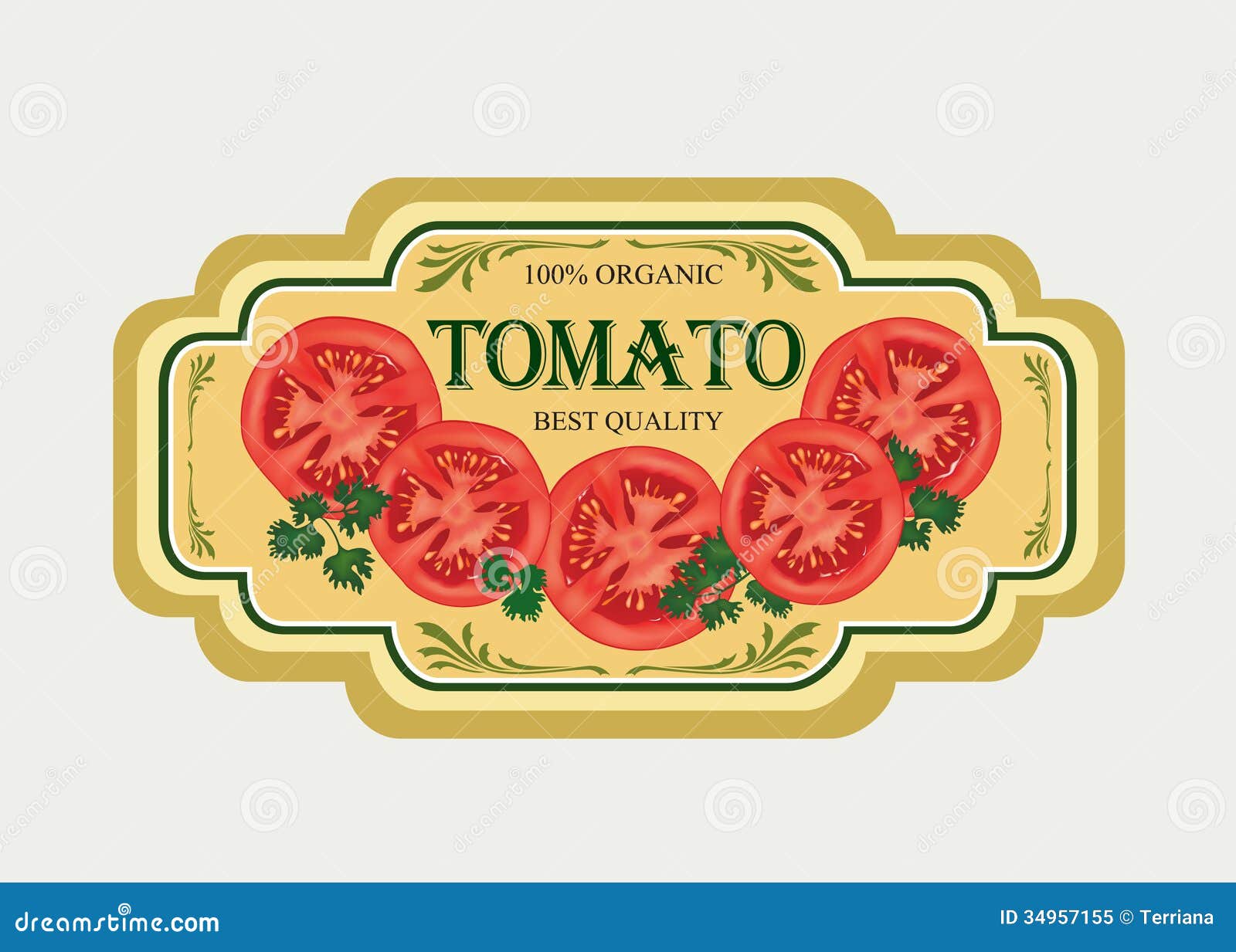 Tomato Label. Vector Set. Retro Stickers. Stock Illustration ...