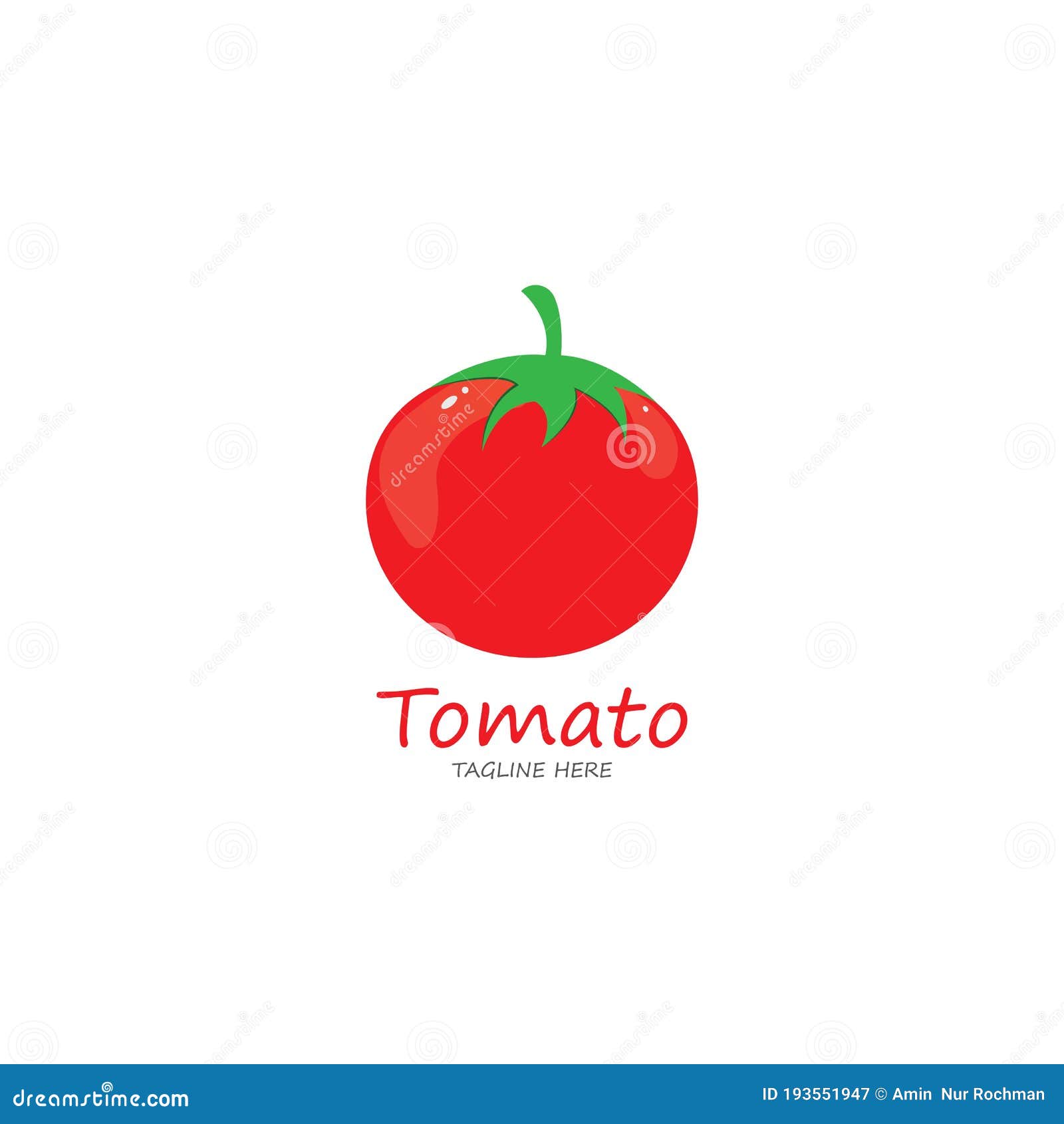 Tomato Logo Design Template Stock Vector - Illustration of healthy ...