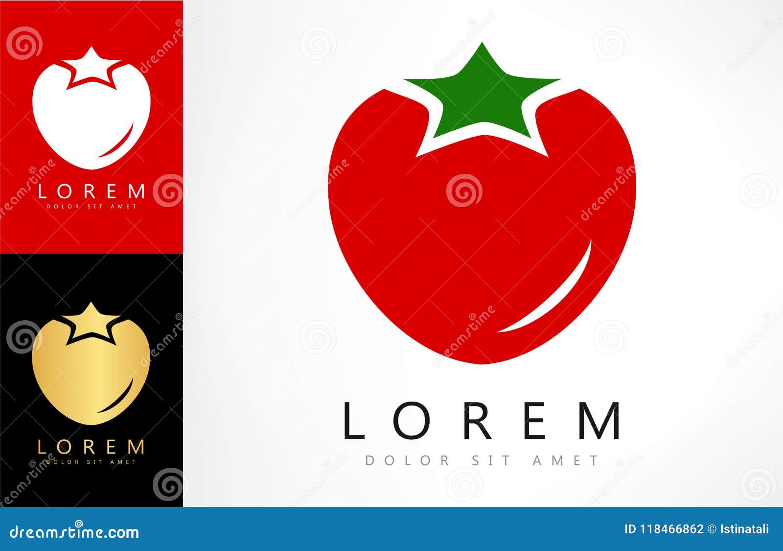 Tomato logo vector stock vector. Illustration of food - 118466862