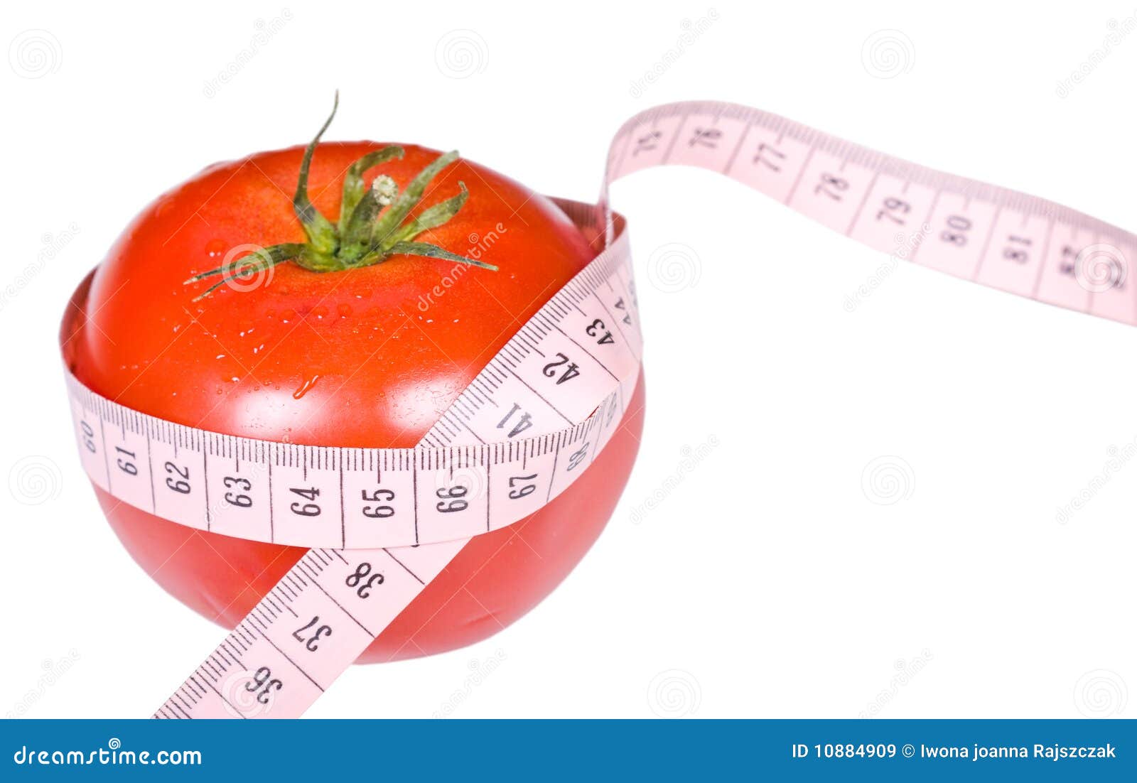 Tomato with measure stock image. Image of measurement - 10884909