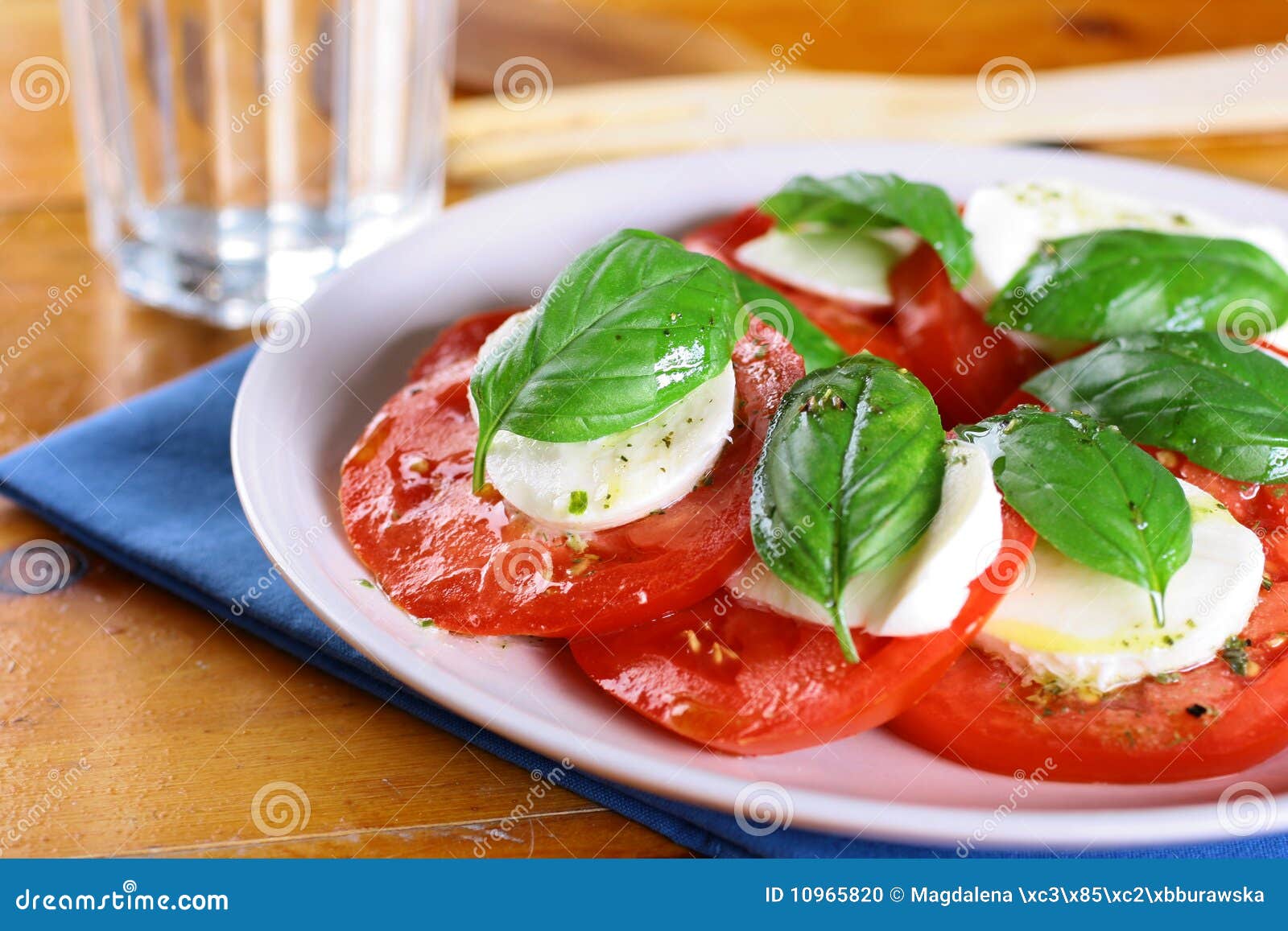 Tomato Mozzarella Caprese stock photo. Image of olive - 10965820