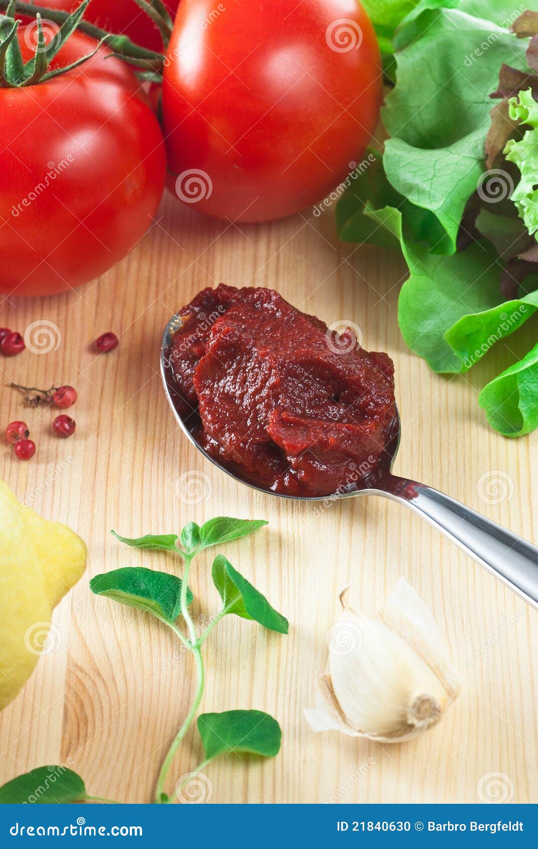 Tomato Paste stock photo. Image of tomatoes, puree, spoon - 21840630