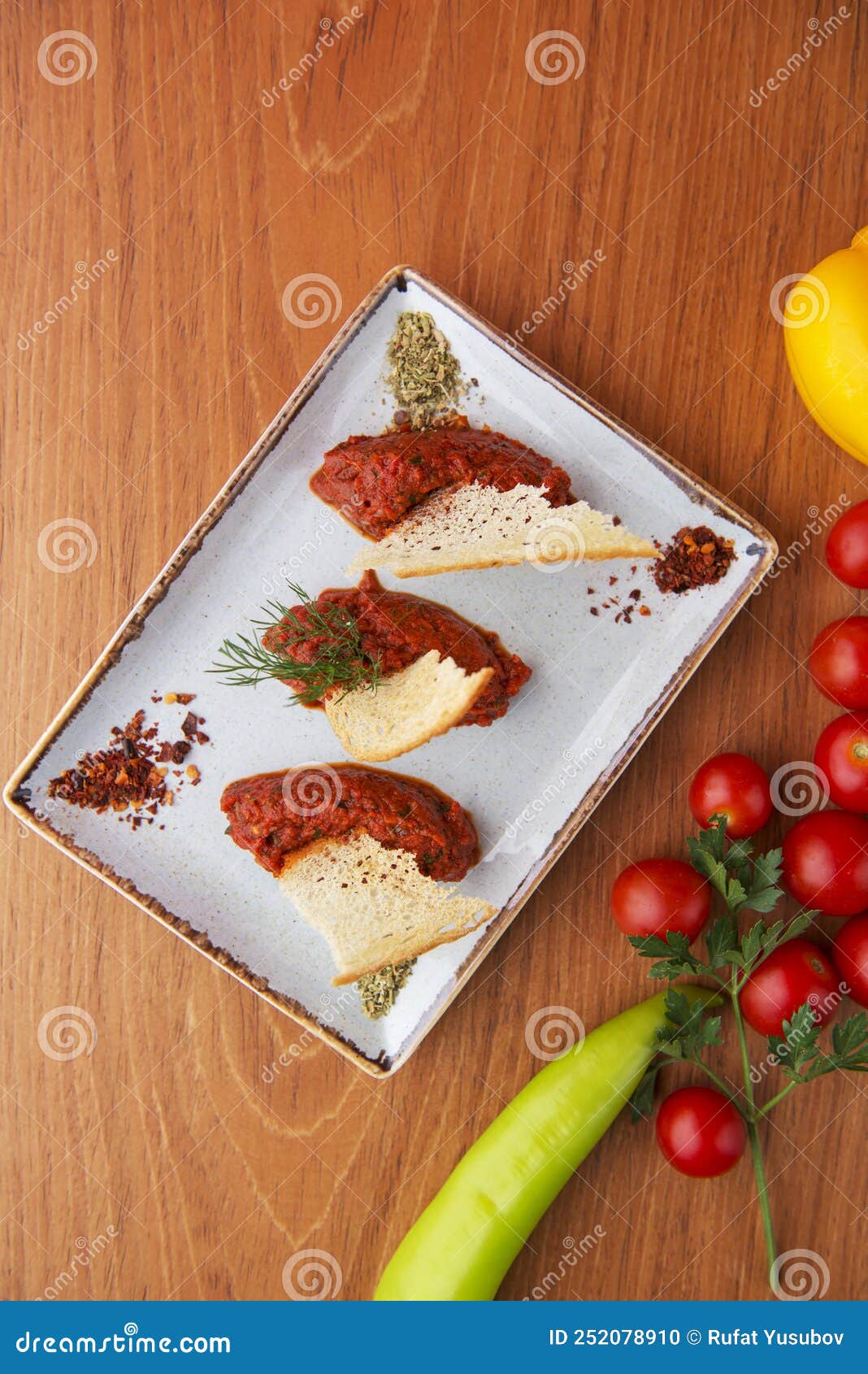 Tomato Paste with Spices and Special Ingredients with Chopped Thin ...