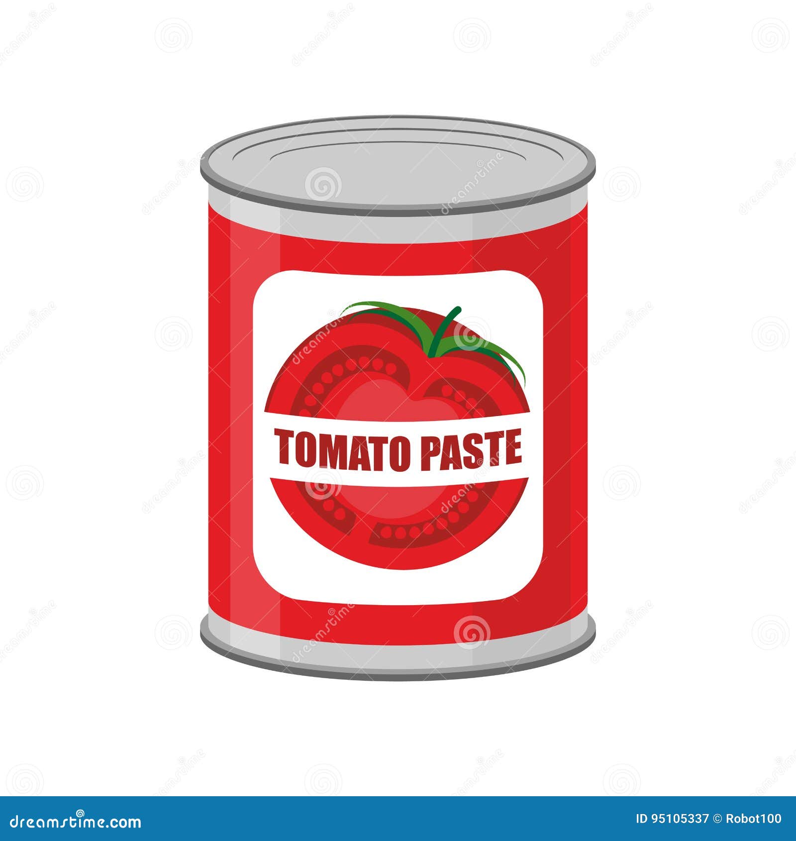Tomato Paste Packaging Sauce Can For 3d Picnic Label Tin Mockup Red