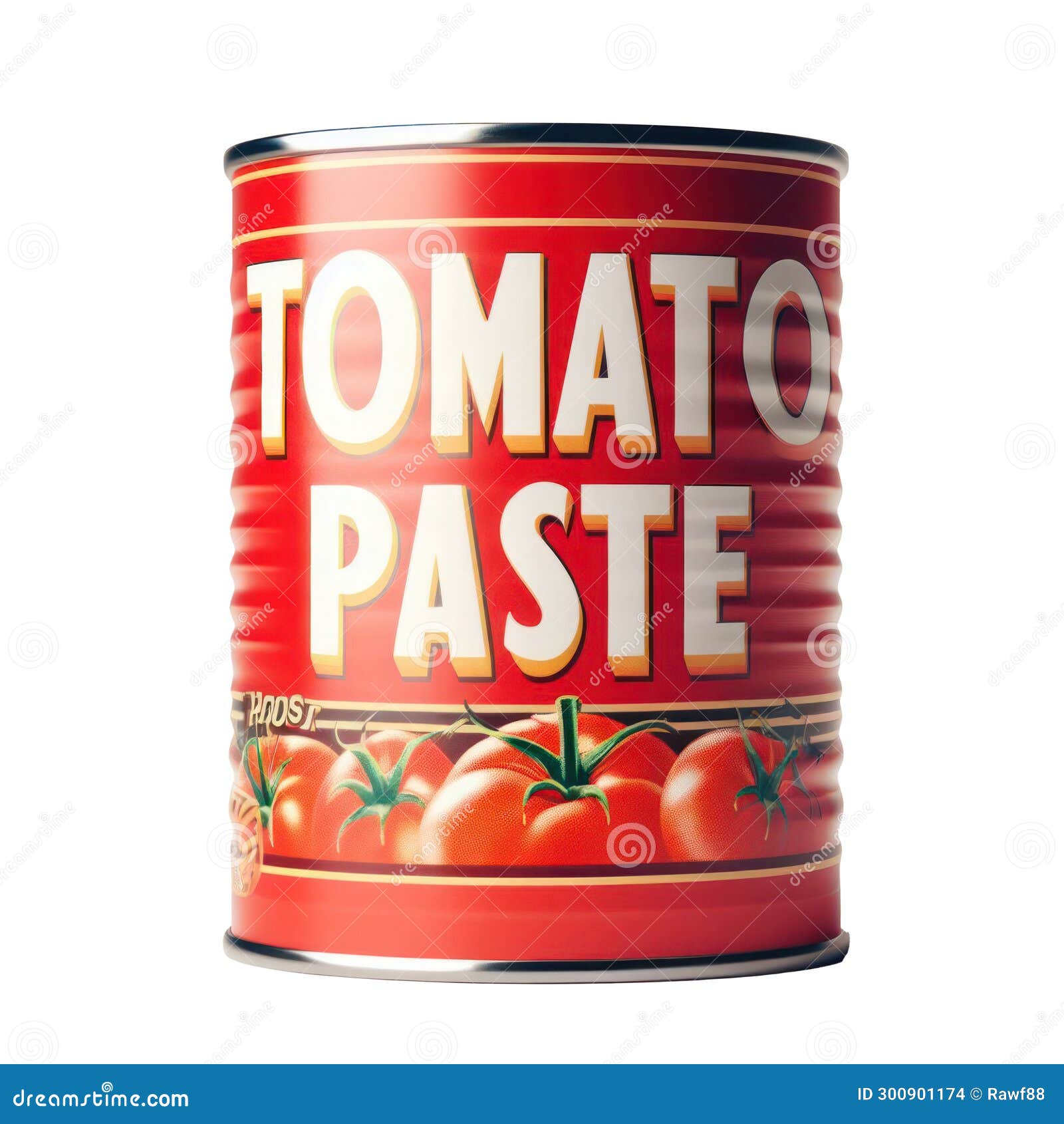 Tomato Paste Tin Can Product Isolated On White Transparent Background ...