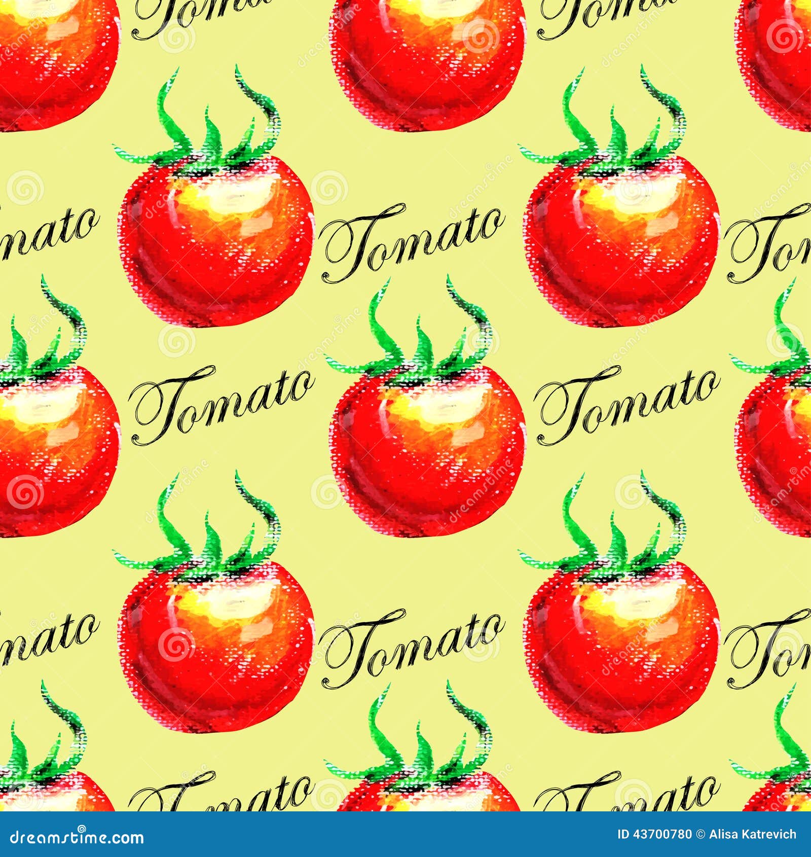 Tomato Pattern on Grunge Background. Stock Illustration - Illustration ...